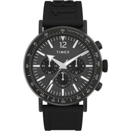 Timex Chronograph &raquo;WATERBURY STANDARD&laquo; Quarzuhr, Armbanduhr, Herrenuhr, Datum, Leuchtzeiger, Stoppfunktion schwarz Interessanter Chronograph f&uuml;r...