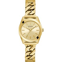 Guess Quarzuhr »SERENA« Armbanduhr, Damenuhr goldfarben Elegante Armbanduhr für Damen