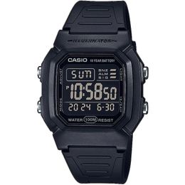 CASIO TIMELESS COLLECTION Chronograph Quarzuhr, Armbanduhr, Herrenuhr, Digitaluhr, Kalender, Stoppfunktion schwarz-schwarz Moderner Herrenchronograph