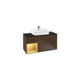 Villeroy & Boch V&B Waschtischunterschrank Finion 120cm, Pl bla m, Reg li gol m, wal ven ; Villeroy & Boch (F162HFGN)
