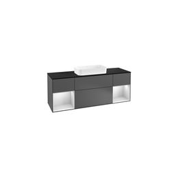 Villeroy & Boch V&B Waschtischunterschrank Wandbeleuchtung Finion 160cm, Pl b m, Reg wh. m Lac, Anthrac. m ; Villeroy & Boch (G332MTGK)