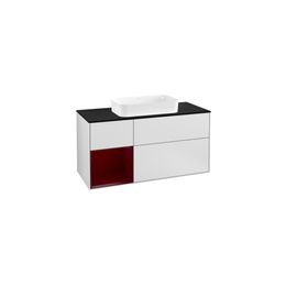 Villeroy & Boch V&B Waschtischunterschrank Finion 120cm, Pl bla m, Reg li Peo, wh. m Lac ; Villeroy & Boch (F292HBMT)