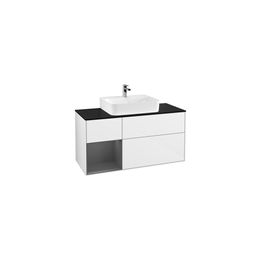 Villeroy & Boch V&B Waschtischunterschrank Finion 120cm, Pl b m, Rg l A m, glo wh. Lac ; Villeroy & Boch (F162GKGF)