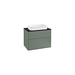 Villeroy & Boch V&B Waschtischunterschrank Finion 80x60,3cm, Abd.-Pl. bla m, Oli. m Lac ; Villeroy & Boch (F22200GM)