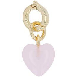 Amor Charm Herz »2038479« mit Glasstein gelbgoldfarben-rosa + rosa Geschmackvoller Charm-Anhänger "Herz" von Amor für Damen