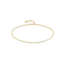 Bruno Banani Fußkette »Schmuck Geschenk Silber 925 Körperschmuck Singapurkette Herz« Made in Germany gelbgoldfarben