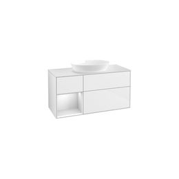 Villeroy & Boch V&B Waschtischunterschrank Wandbeleuchtung Finion 120cm, Pl w m, Rg wh. m Lac, glo wh. Lac ; Villeroy & Boch (GA61MTGF)