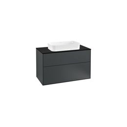 Villeroy & Boch V&B Waschtischunterschrank Finion 100x60,3cm, Abd.-Pl. bla m, md bl. m Lac ; Villeroy & Boch (F23200HG)