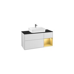 Villeroy & Boch V&B Waschtischunterschrank Finion 120cm, Pl bla m, Reg re gol m, wh. m Lac ; Villeroy & Boch (F172HFMT)