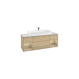 Villeroy & Boch V&B Waschtischunterschrank Finion 160x60,3x50,1cm, Reg Oa ven, Oak Veneer ; Villeroy & Boch (F211PCPC)
