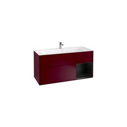 Villeroy & Boch V&B Waschtischunterschrank Wandbeleuchtung Finion 119,6x59,1cm, Reg re bla m Lac, Peo Matt ; Villeroy & Boch (G070PDHB)