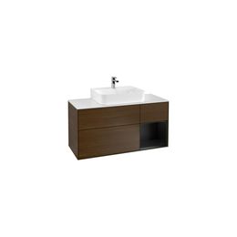 Villeroy & Boch V&B Waschtischunterschrank Wandbeleuchtung Finion 120cm, Pl w m, Reg re bla m Lac, wal ven ; Villeroy & Boch (G171PDGN)