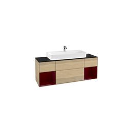 Villeroy & Boch V&B Waschtischunterschrank Finion 160cm, Reg Peo matt lacquer, Oak Veneer ; Villeroy & Boch (F212HBPC)