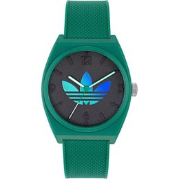 adidas originals Quarzuhr »PROJECT TWO GRFX« Armbanduhr, Herrenuhr, Damenuhr, unisex, Resinarmband grün 0 Sportive Armbanduhr für Sie & Ihn