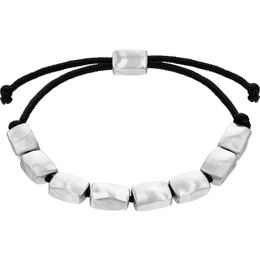 Calvin Klein Armband »CK METALLIC WAVES, 35100034, 35100035« edelstahlfarben-schwarz 19 cm CK Schmuck - Herrenarmband