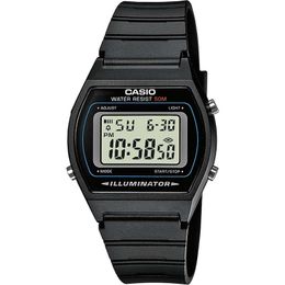 CASIO TIMELESS COLLECTION Chronograph Quarzuhr, Armbanduhr, Damenuhr, Herrenuhr, Jugendliche, Digitaluhr schwarz-schwarz Funktionaler Chronograph...