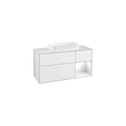 Villeroy & Boch V&B Waschtischunterschrank Wandbeleuchtung Finion 120cm, Pl w m, Rg r g w Lac, glo wh. Lac ; Villeroy & Boch (G301GFGF)