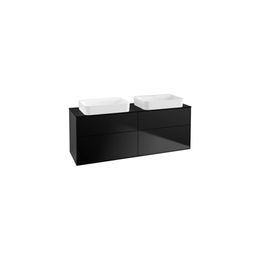 Villeroy & Boch V&B Waschtischunterschrank Wandbeleuchtung Finion 160x60,3x50,1cm, Gl. bla m, bla m Lac ; Villeroy & Boch (G72200PD)