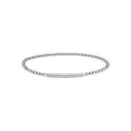 Firetti Armband »Schmuck Geschenk Silber 925 Armschmuck Armkette Kugelkette« mit Zirkonia (synth.) silberfarben-kristallweiß + kristallweiß 18 cm...
