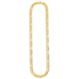 Bruno Banani Kette ohne Anhänger »Schmuck Geschenk Silber 925 Halsschmuck Halskette Figarokette« gelbgoldfarben 60 Zeitlose Herrenaccessoire