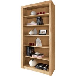VOGL M&ouml;belfabrik B&uuml;cherregal &raquo;Toronto&laquo; in 2 H&ouml;hen, Breite 90 cm, teilmassiv, Made in Germany braun