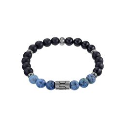 JOOP! Armband »2033995« mit Achat, Dumortierit gunfarben-blau-schwarz + blau-schwarz 18 cm Einzigartiges Armband für Herren der Premiummarke JOOP!