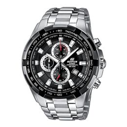 CASIO EDIFICE Chronograph »EF-539D-1AVEF« Quarzuhr, Armbanduhr, Herrenuhr, Edelstahlarmband, bis 10 bar wasserdicht silberfarben Maskuliner...