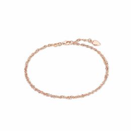 Amor Fußkette mit Anhänger »Schmuck Geschenk Silber 925 Körperschmuck« Silber-925-roségoldfarben