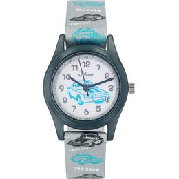 s.Oliver Quarzuhr Armbanduhr, Kinderuhr, Autos, Schulanfang, Geburtstag, Geschenkidee bunt-bunt Angesagte Kinderarmbanduhr