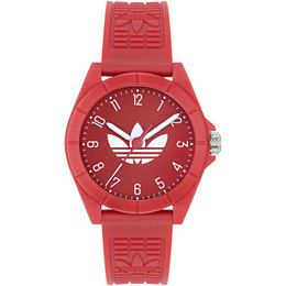 adidas originals Quarzuhr »PROJECT FOUR« Armbanduhr, Herrenuhr, Damenuhr, unisex, Resinarmband rot 0 Modische Armbanduhr für Sie & Ihn