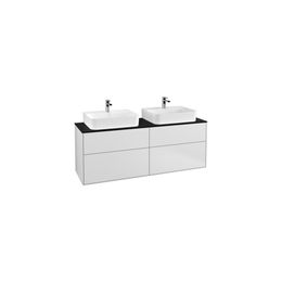 Villeroy & Boch V&B Waschtischunterschrank Wandbeleuchtung Finion 160x60,3cm, Abd.-Pl. bla m, wh. m Lac ; Villeroy & Boch (G18200MT)