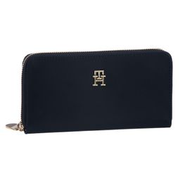 Tommy Hilfiger Geldbörse »POPPY NEW LARGE ZA WALLET« mit goldfarbenen Details Space Blue