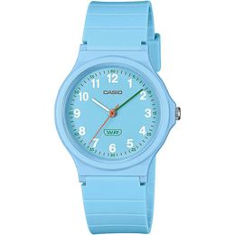 CASIO TIMELESS COLLECTION Quarzuhr Armbanduhr, Kinderuhr, Mädchen, Jungen, Geschenkidee, Schulananfang hellblau 0 Trendige Armbanduhr für Kinder