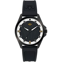 adidas originals Quarzuhr »ORIGINALS ICONIC ONE« Armbanduhr, Herrenuhr, Damenuhr, Silikonarmband, wasserabweisend bis 5 bar schwarz Schöne...