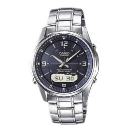 CASIO FUNK Funkchronograph »LCW-M100DSE-2AER« Solaruhr, Armbanduhr, Herrenuhr, Edelstahlarmband, Saphirglas silberfarben Sportive Funkarmbanduhr