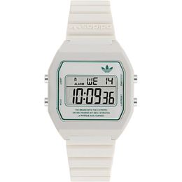 adidas originals Digitaluhr »DIGITAL TWO« Armbanduhr, Quarzuhr, Damenuhr, Herrenuhr weiß Trendstarke Digitaluhr für Sie & Ihn