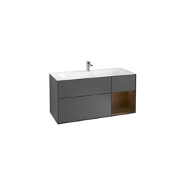 Villeroy & Boch V&B Waschtischunterschrank Wandbeleuchtung Finion 119,6x59,1cm, Reg re wal ven, Anthrac. m ; Villeroy & Boch (G070GNGK)