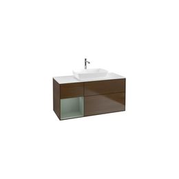 Villeroy & Boch V&B Waschtischunterschrank Wandbeleuchtung Finion 120cm, Pl wh. m, Reg Oli. m Lac, wal ven ; Villeroy & Boch (G821GMGN)