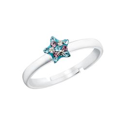Prinzessin Lillifee Fingerring »Stern, 2034004« mit Preciosa Crystal silberfarben-blau-lila-kristallweiß 0,8 g Galaktischer Mädchen Ring von...