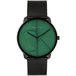Calvin Klein Quarzuhr »CK ICONIC 40 mm« Armbanduhr, Damenuhr, Herrenuhr, Edelstahlarmband, analog schwarz 0 Ansprechende Armbanduhr für Sie & Ihn