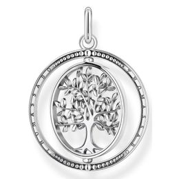 Thomas Sabo Kettenanhänger »Tree of Love/Lebensbaum, PE934-637-21« () silberfarben-schwarz Tree of Love: drehbarer Anhänger