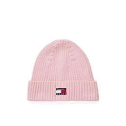 Tommy Jeans Beanie »TJW HERITAGE CORE« Rippstrick, Umschlag, normale Passform Delicate Pink