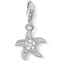 Thomas Sabo Charm-Einhänger »Seestern, 0917-051-14« mit Zirkonia (synth.) silberfarben-weiß + weiß Besonderer Charm-Anhänger mit Seesternmotiv
