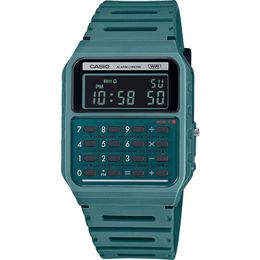 CASIO VINTAGE Chronograph Quarzuhr, Armbanduhr, Damen, Herren, retro, Taschenrechner, digital petrol Cooler Chronograph