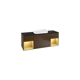 Villeroy & Boch V&B Waschtischunterschrank Wandbeleuchtung Finion 160cm, Pl bla m, Reg gol m Lac, wal ven ; Villeroy & Boch (G332HFGN)