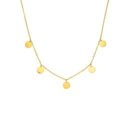 PURELEI Kette mit Anhänger »Schmuck Geschenk Kalea, Plättchen, Kreis, rund, Necklace-Kalea« gelbgoldfarben Schlichte Schönheit: Diese Halskette ist...