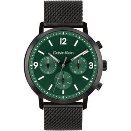 Calvin Klein Multifunktionsuhr &raquo;GAUGE&laquo; Quarzuhr, Armbanduhr, Herrenuhr, Datum, Edelstahlarmband schwarz Ansprechende Multifunktionsuhr f&uuml;r Herren