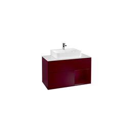Villeroy & Boch V&B Waschtischunterschrank Wandbeleuchtung Finion 100, Abd.-Pl. wh. m, Reg re Peo, Peo m ; Villeroy & Boch (G121HBHB)
