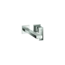 Grohe Fertigmontageset Eurocube sst, 2-Loch-Waschtisch-Wandarmatur, Ausl. 231mm (23447DC0)