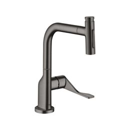 Hansgrohe SPT 230 Se 2jet Axor Citterio mit Ausziehbrause, brushed black chrome (39863340)
